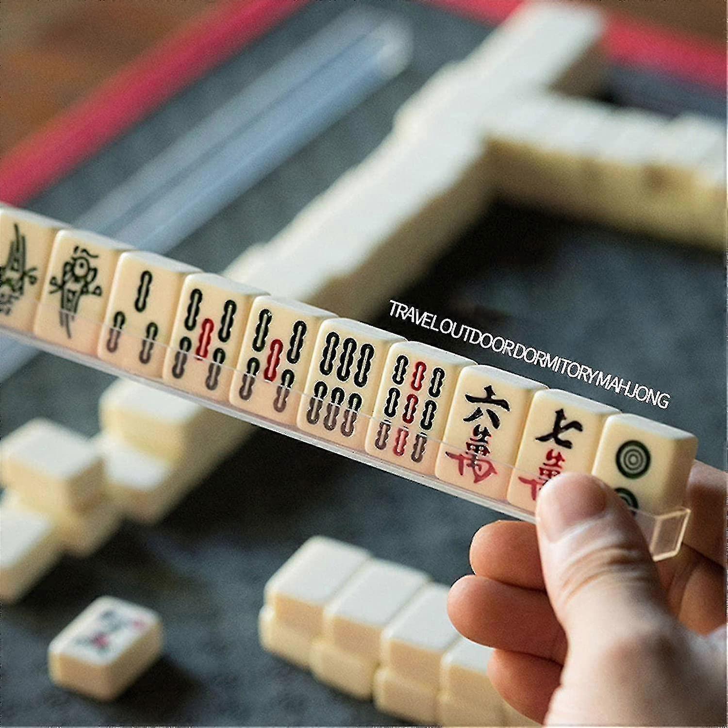 Mahjong Game Board Set - Mahjong Tiles Mini Size,travel Mah Jong Set ...