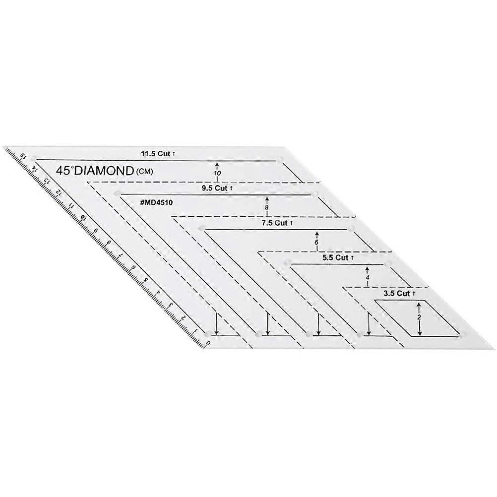 4 pcs/set Sewing Ruler Acrylic Handmade Quilt Templates Stencil Grade ...