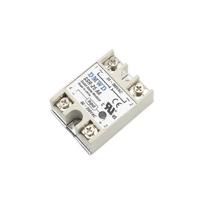 1Pcs Solid State Relay SSR-10AA SSR-25AA SSR-40AA 10A 25A 40A AC Control AC Relais 80-250VAC TO ...