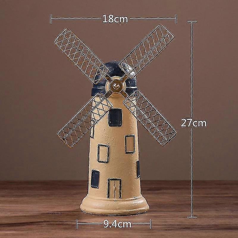 Vintage Resin Windmill Accessories Dutch Windmill Home White | Fruugo UK