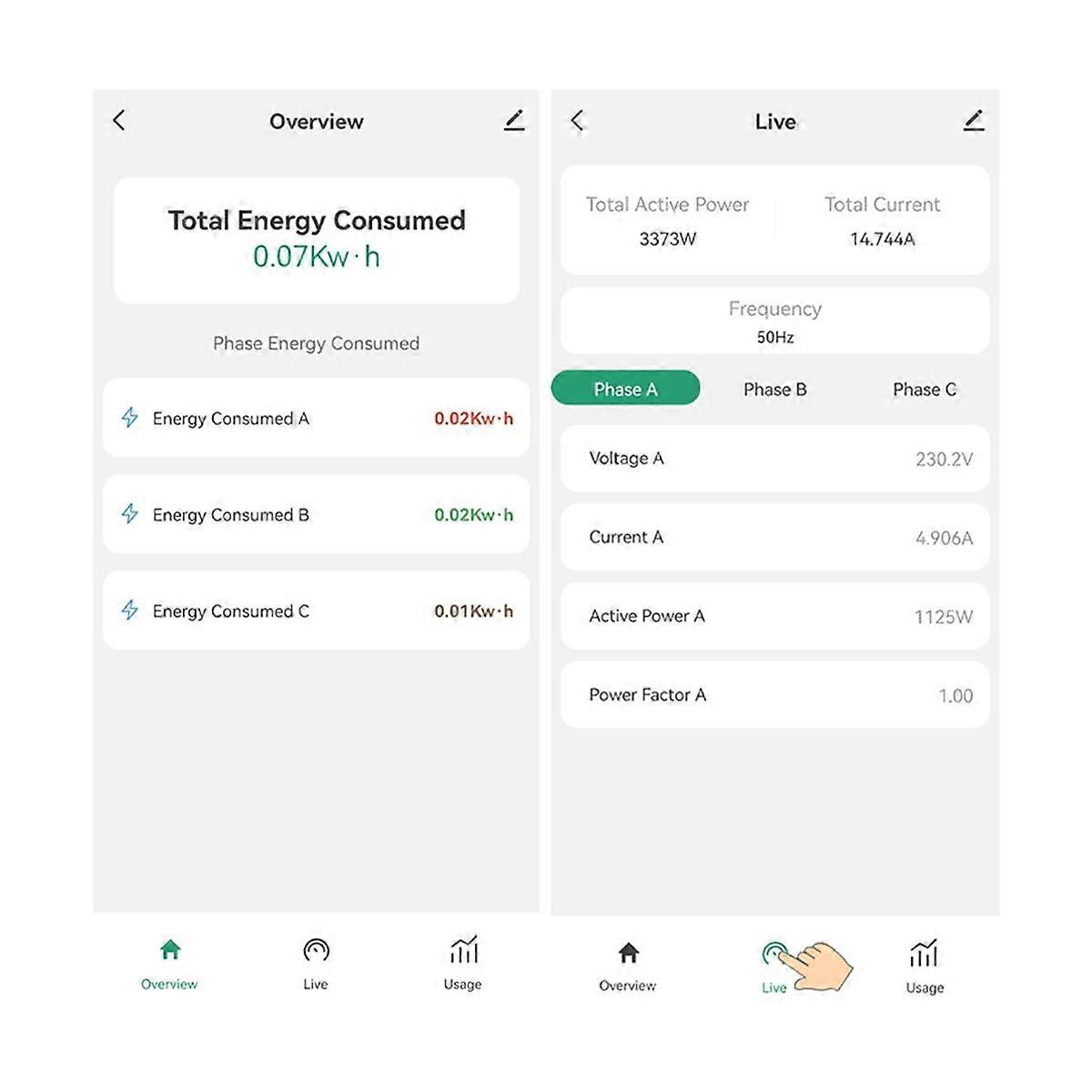Tuya Smart Life Single 3 Phase WiFi Energy KWH Meter 80A Power Clamp ...