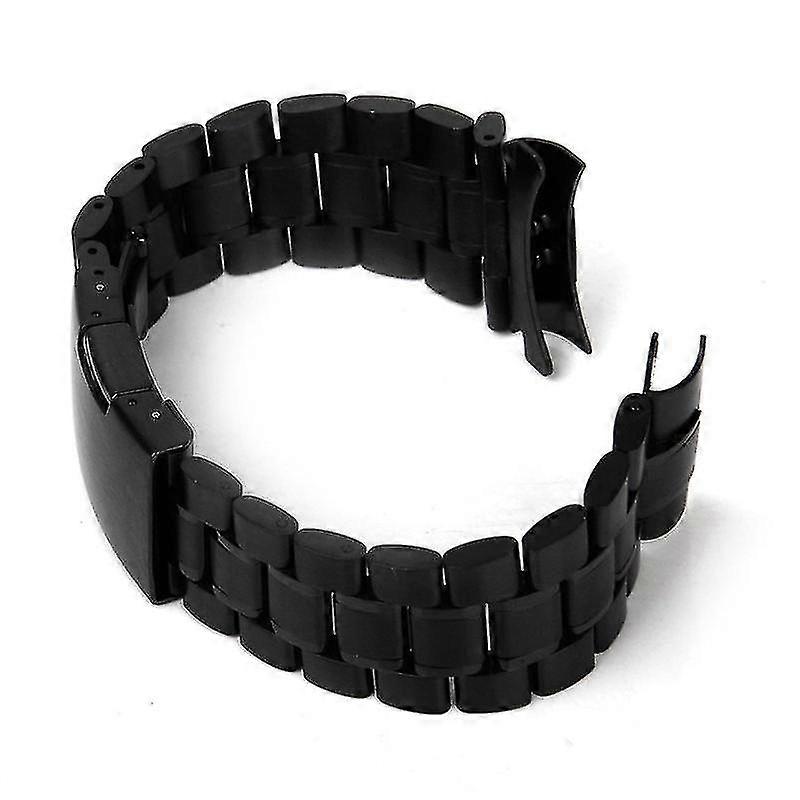 24mm Stainless Steel Solid Links Bracelet Watch Band Strap Curved End ...