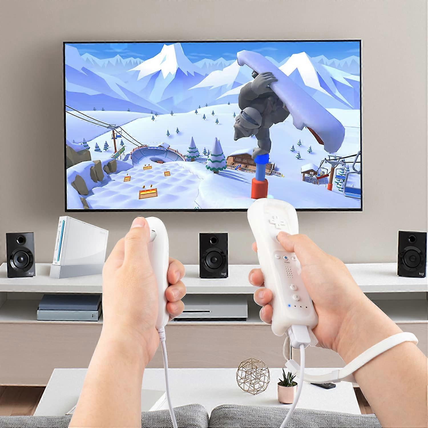 2-Pack Nunchuk Controller for Wii, Remote Nunchuk Jostick Game ...