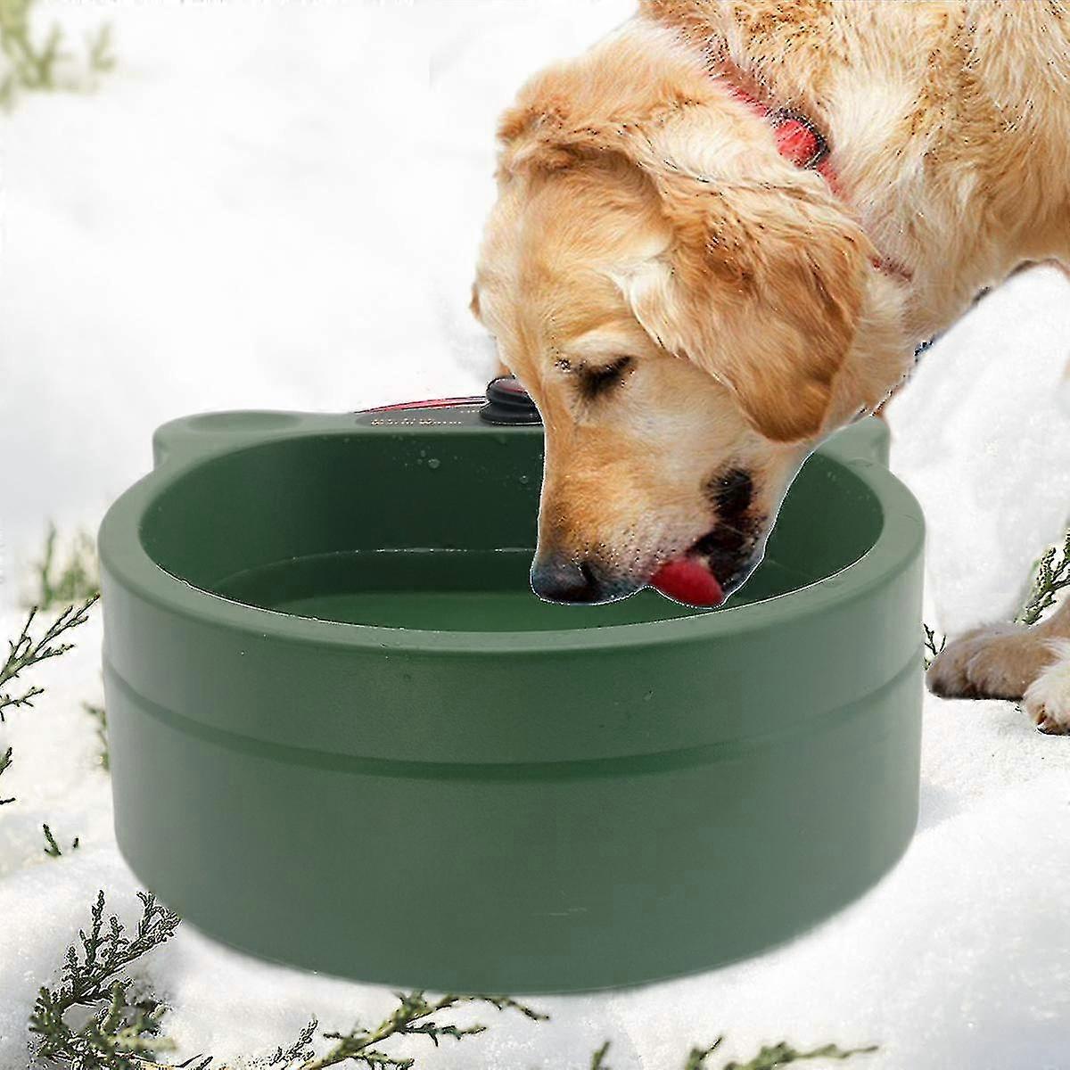 Heated Water Bowl, Smart Thermal-bowl For Winter Outdoor, Heated Pet ...