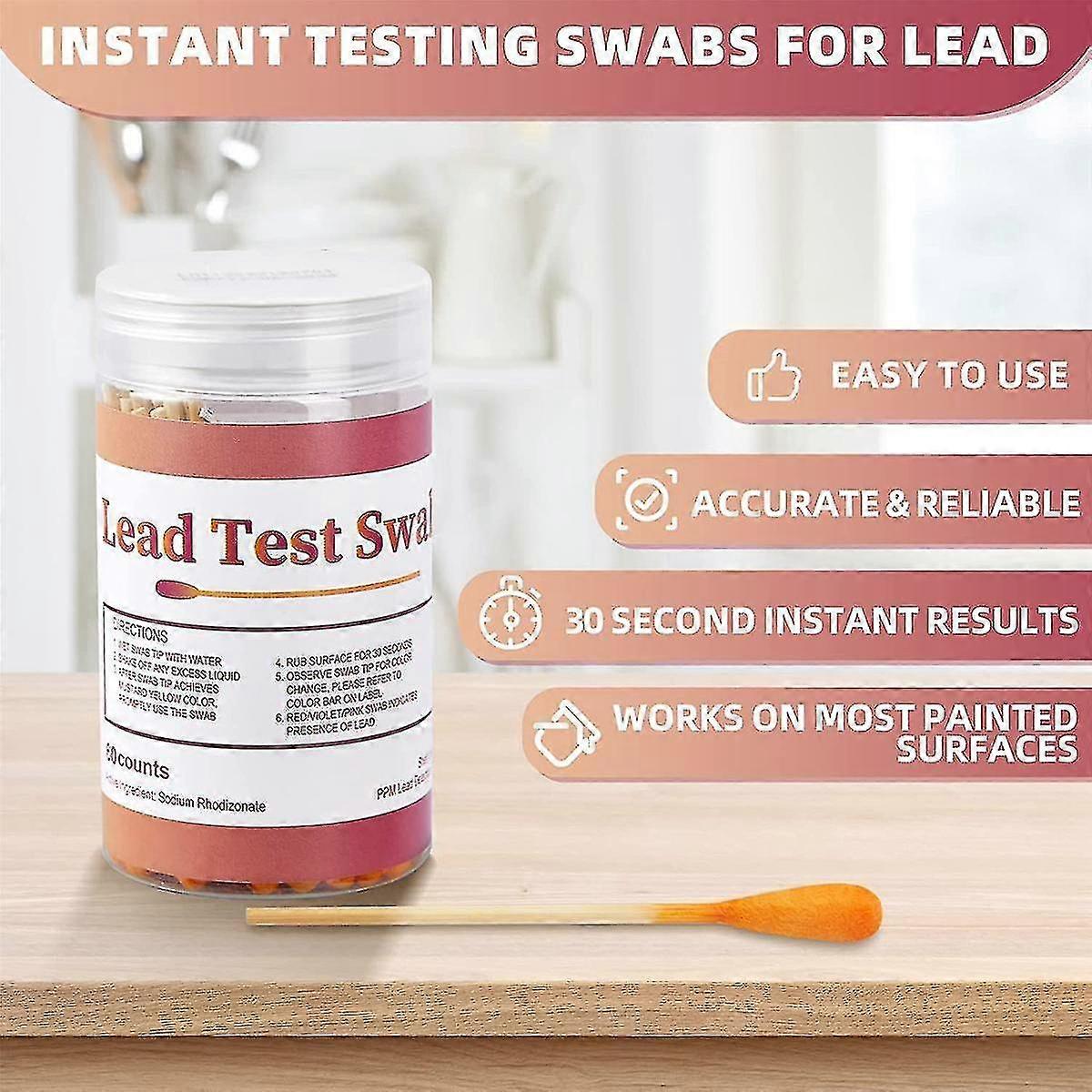 Lead Test Kit Swabs - Lead Paint Test Kit, Lead Check Swab Use, Test ...
