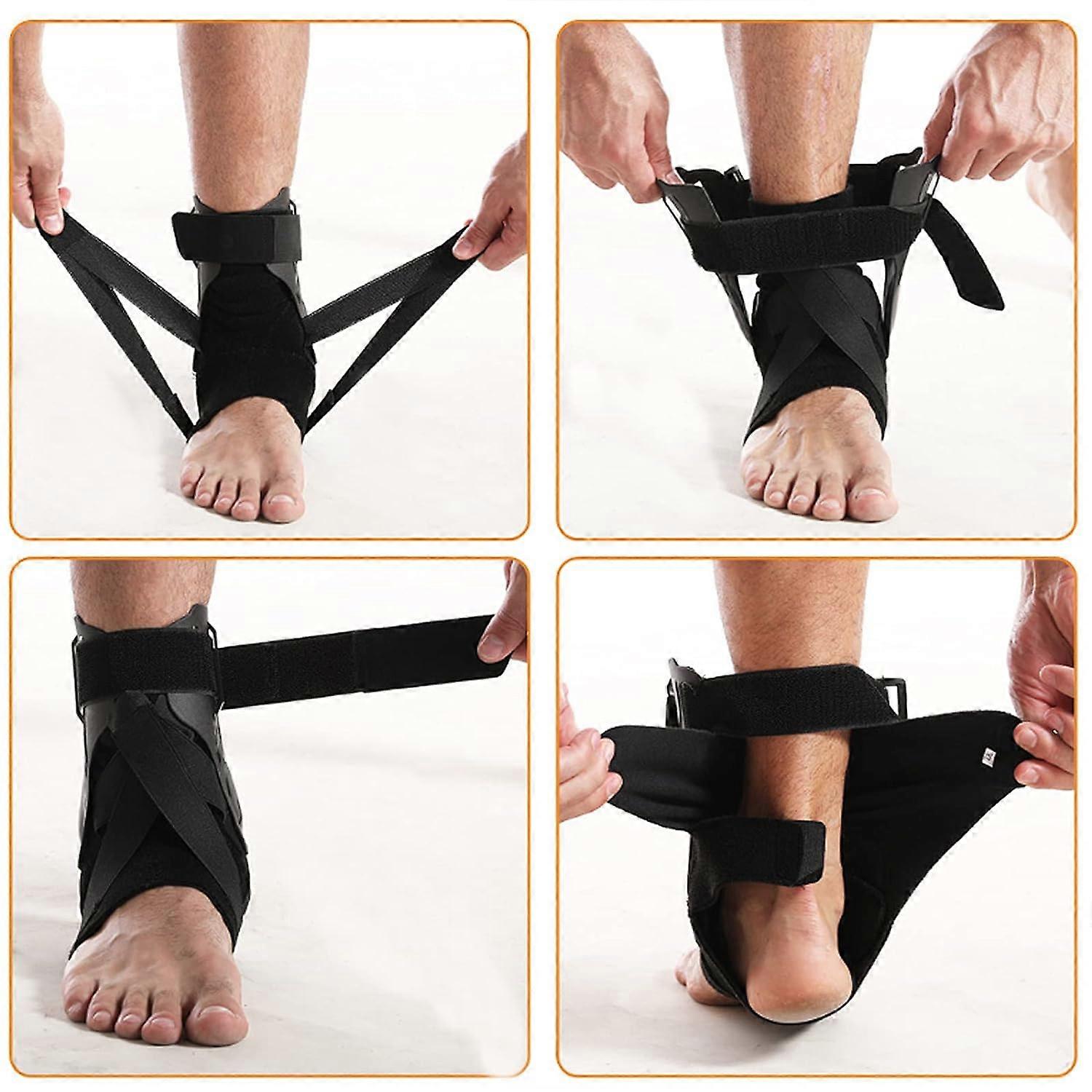 Ankle Support Brace with Splint for Kids Adults,Adjustable Straps Ankle ...