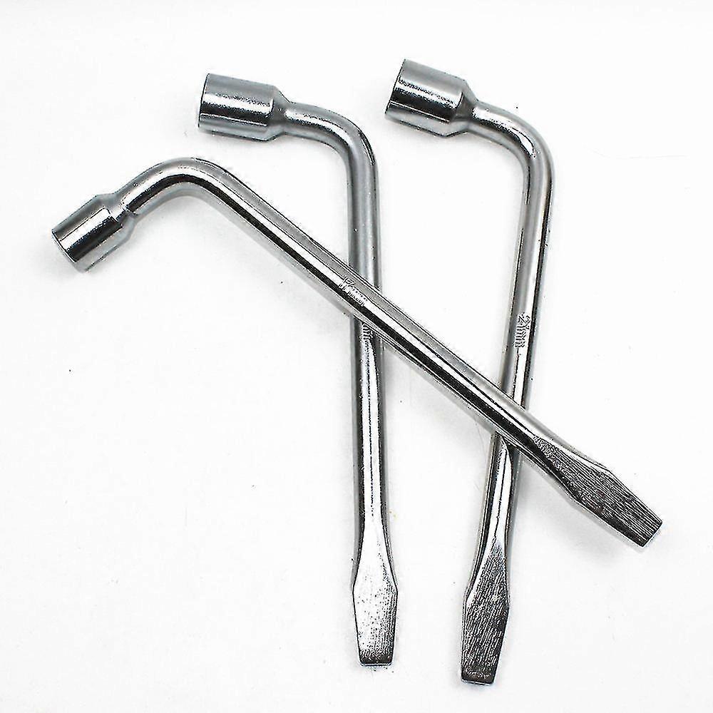 L Shaped Wheel Wrench Heavy Duty Lug Hex Nut Bolt Socket Spanner Key ...