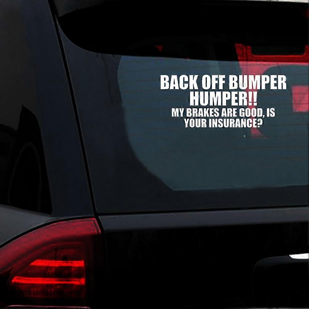 BACK OFF BUMPER HUMPER Letters Car SUV Sticker Window Decorative Vinyl ...