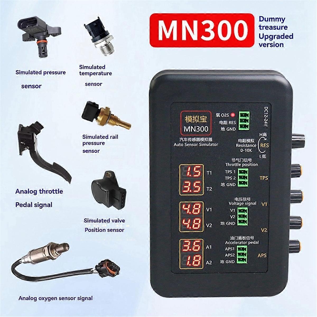 MN300 Auto Sensor Simulator Automotive Signal Tester Car Rail Oxygen ...