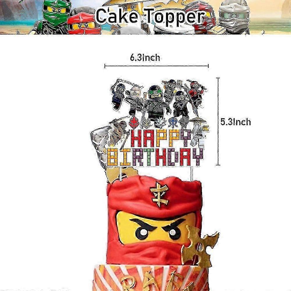 Ninjago Theme Kids Boys Happy Birthday Party Supplies Balloons Banner ...
