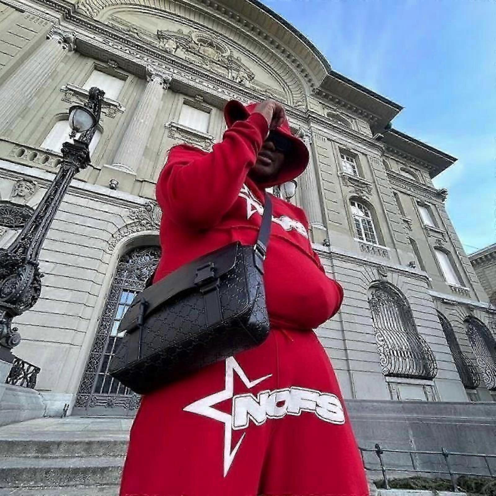 Y2K Tracksuit Set Men Women, 80s Unisex Y2K Hoodie Sweatpant Running ...