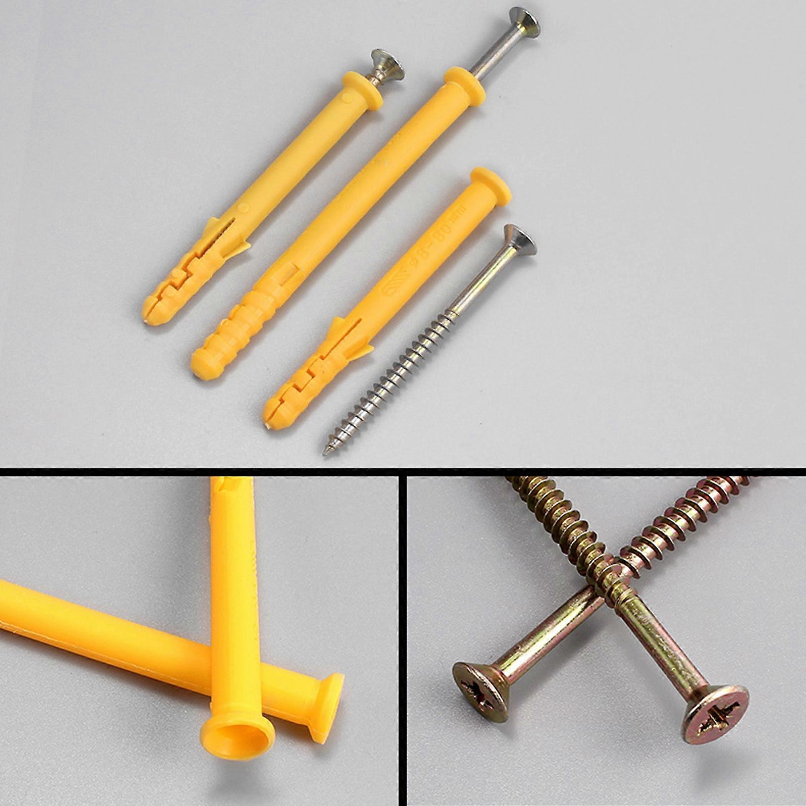 Upgraded Screws & Wall Plugs Set AnchorBolts for Masonry Brick Concrete ...
