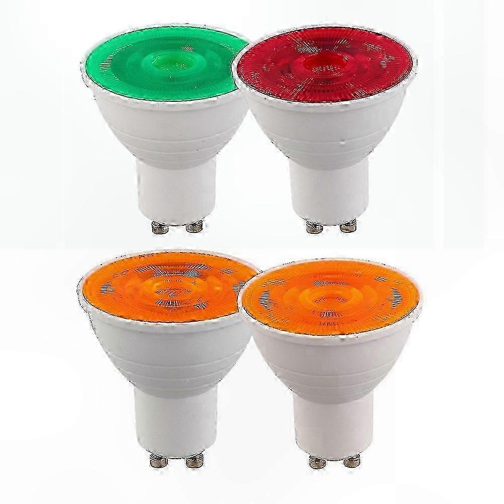 4-Pack GU10 LED Red Mood Lights 5W 220V-240V, for Club, Hotel & Pub ...