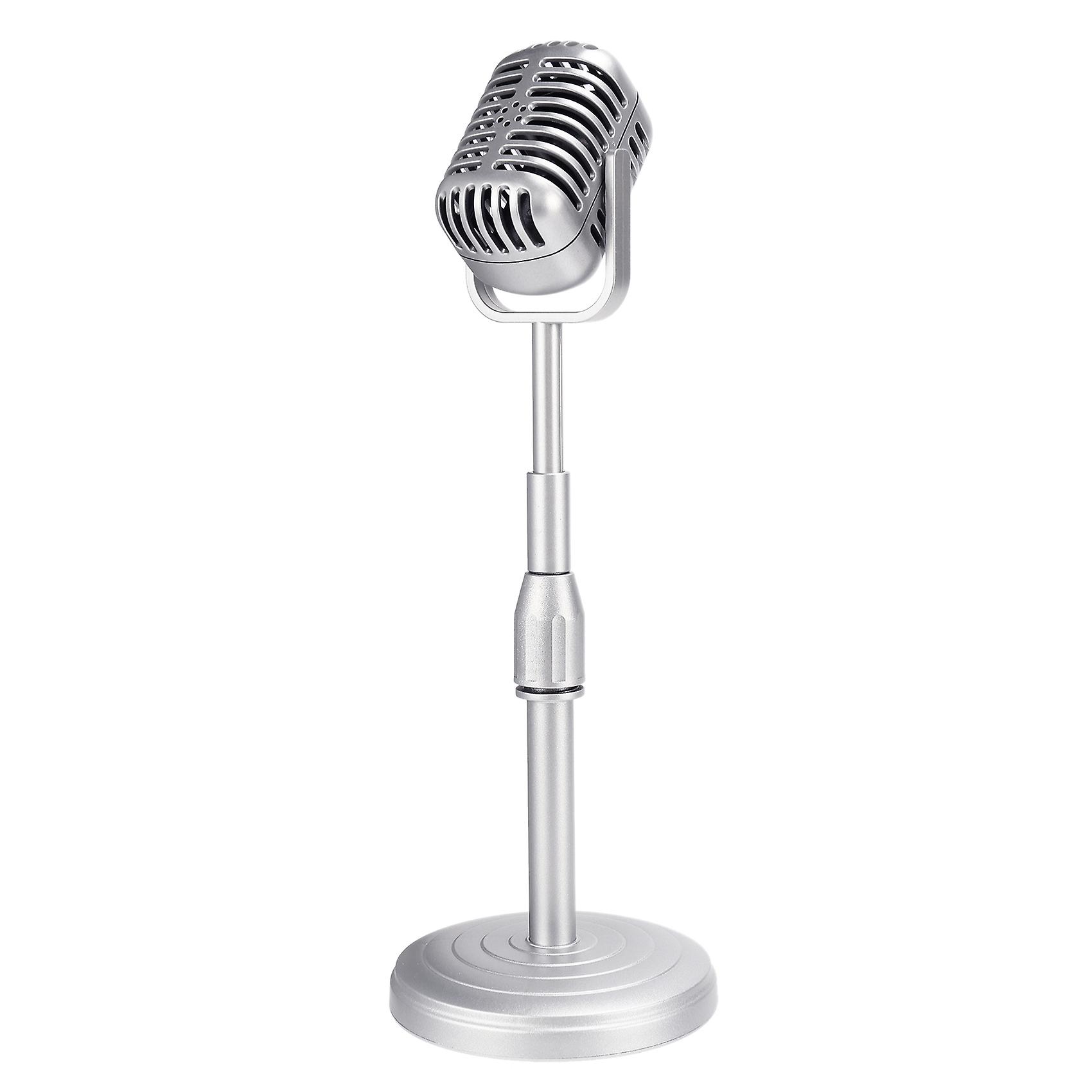Vintage Desktop Microphone Prop Model with Adjustable Height, Classic ...