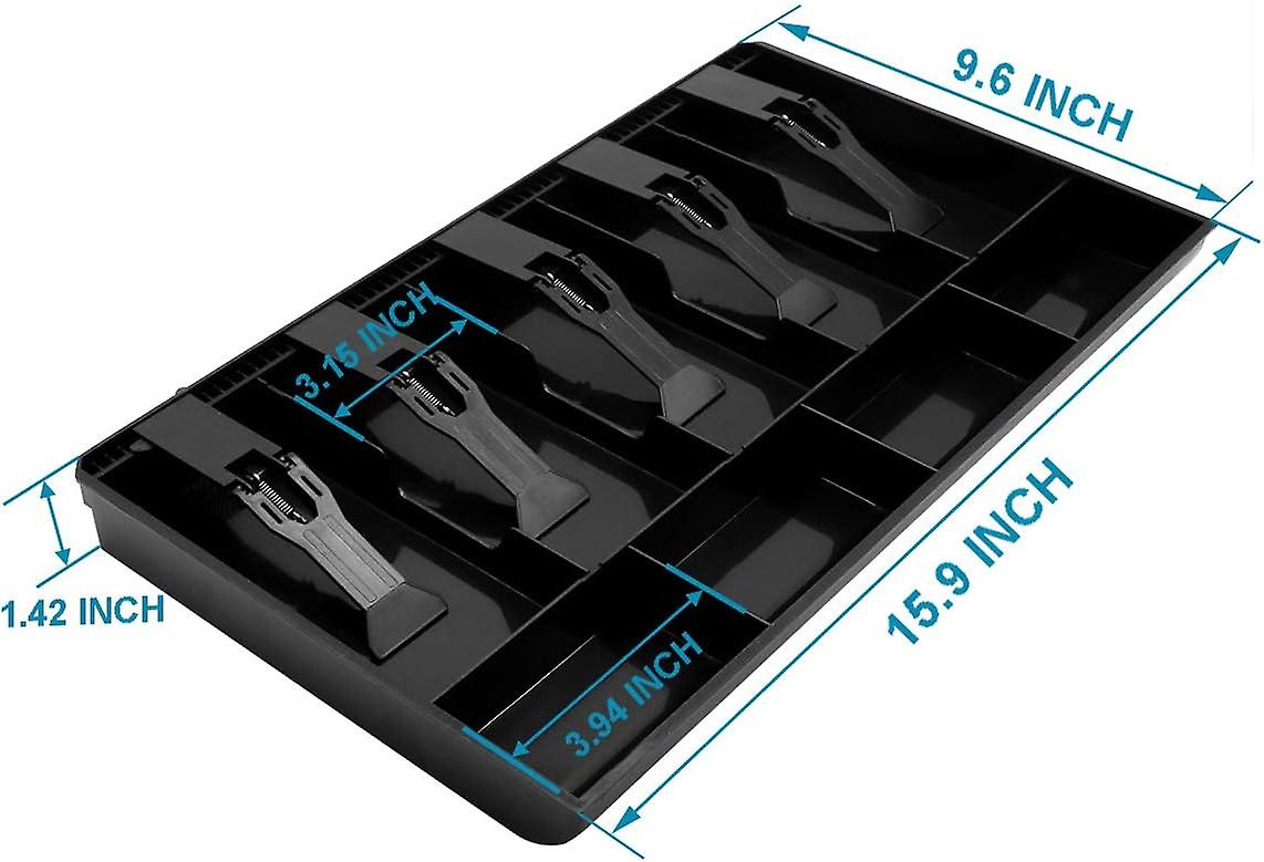 Cash Register Drawer Insert Tray With 5 Bill/4 Coin Compartments For ...