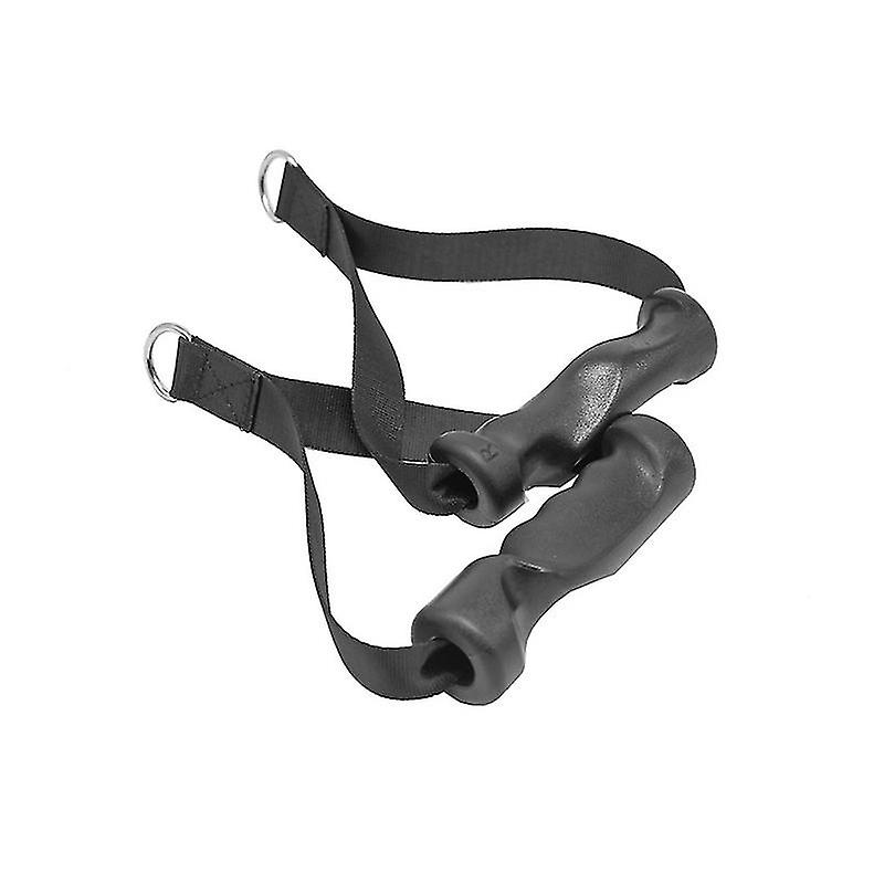 Gym Triceps Ropes Fitness Heavy Duty Pull Down Grip Handles Back Arm ...