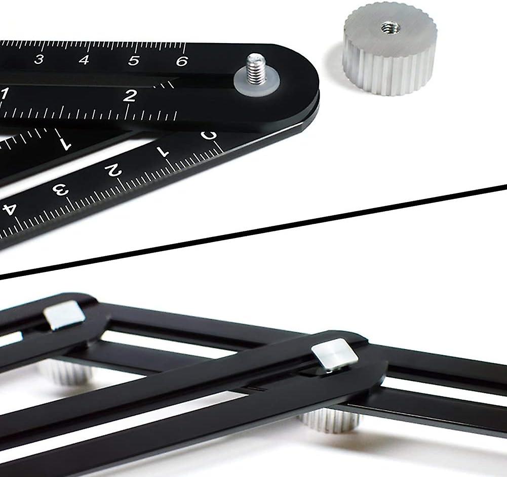 Multi-Angle Measuring Ruler, Aluminum Alloy Six-Sided Jig Tool, Multi ...
