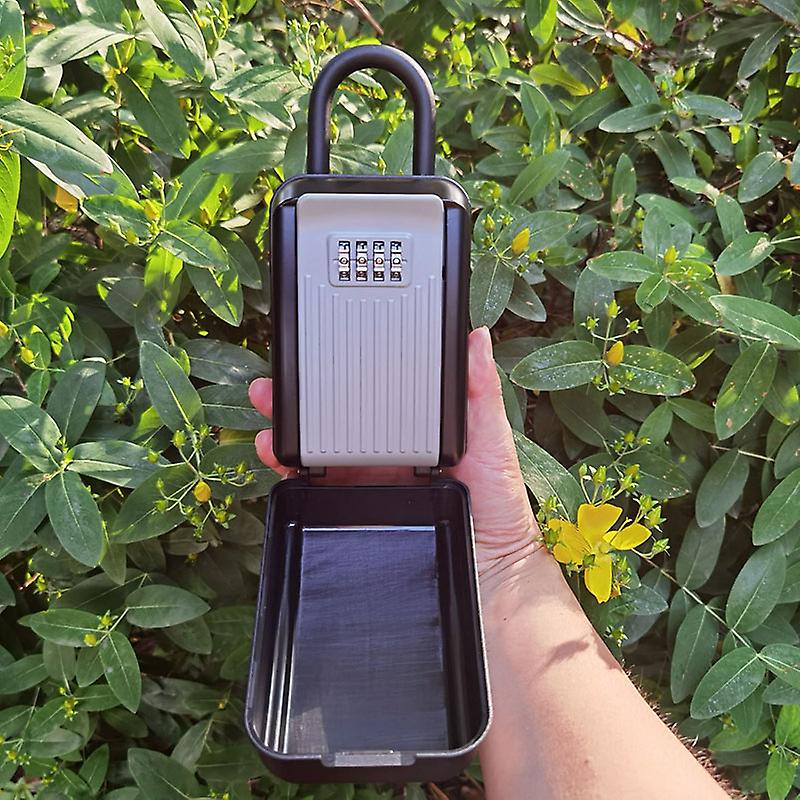Key Safe Wall Mounted, Large Key Box Outdoor 4 Digit Combination Key ...