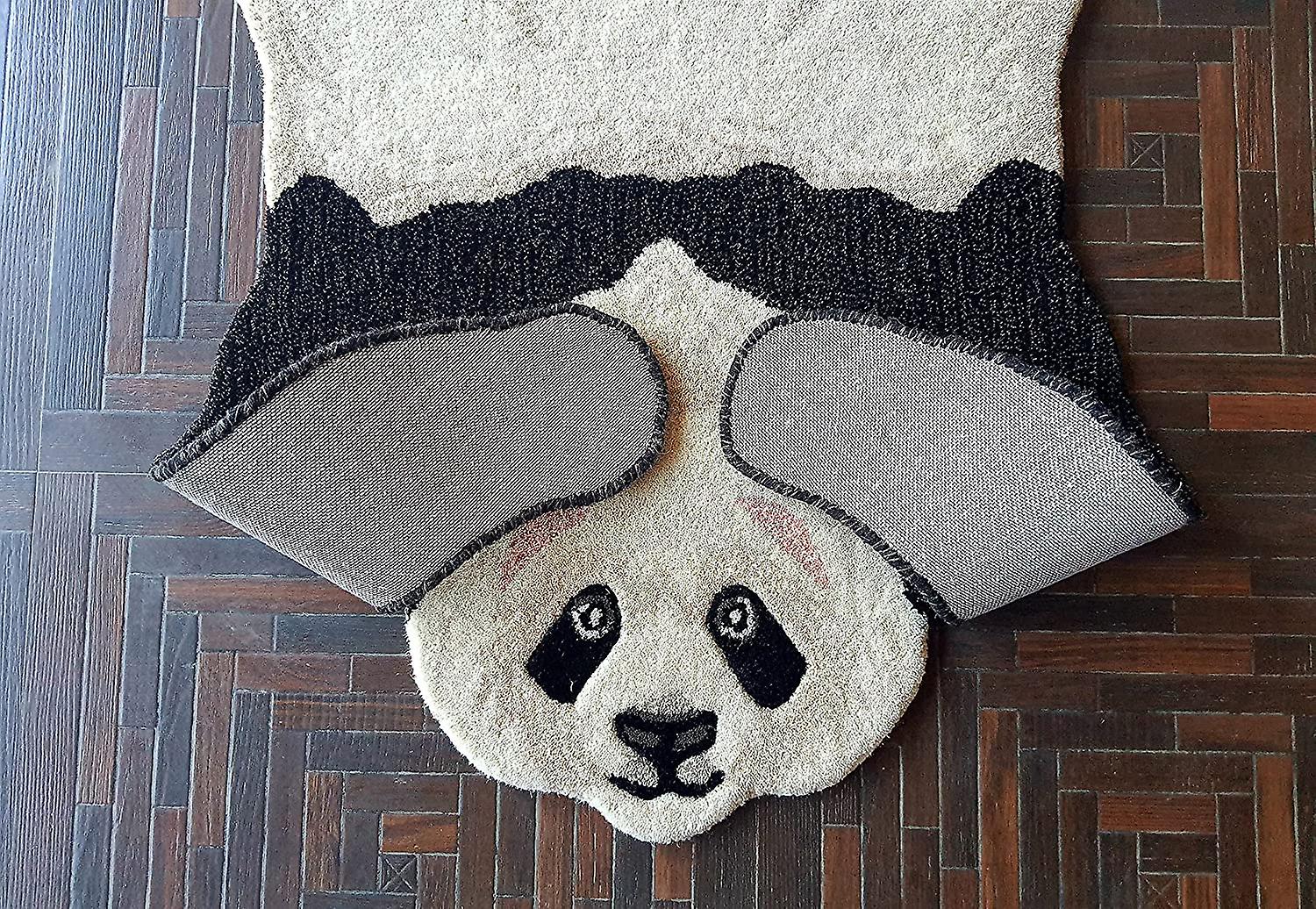 Rida Handloom Handmade Panda Animal Area Rug Carpet For Bedroom ...