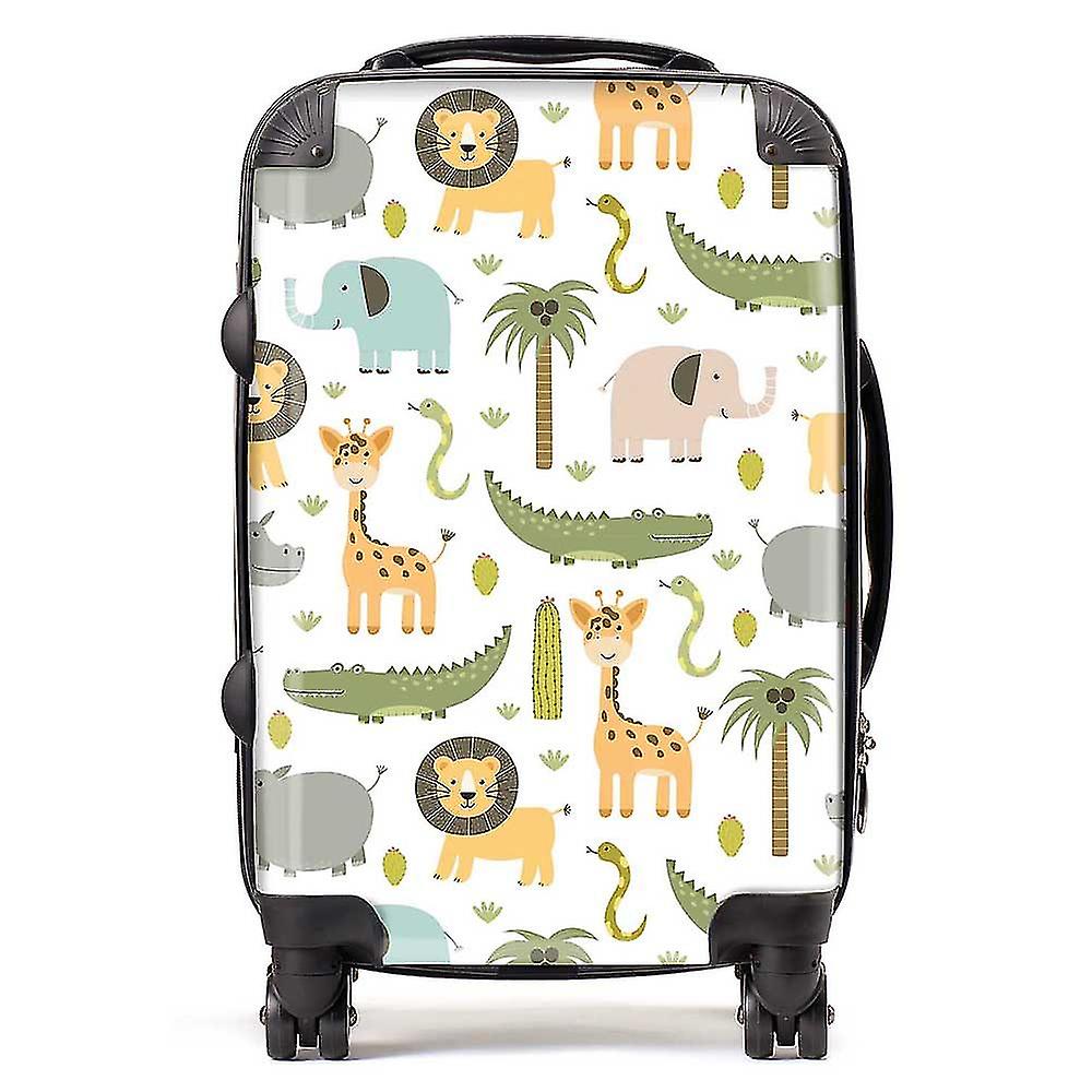 Cute Safari Animals Suitcase | Fruugo UK