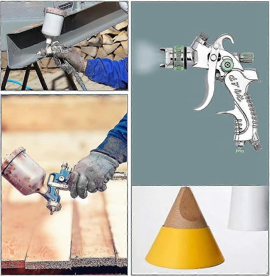 Professional High Pressure Paint Spray Gun Air Spray Gun Kit Hvlp 600cc ...