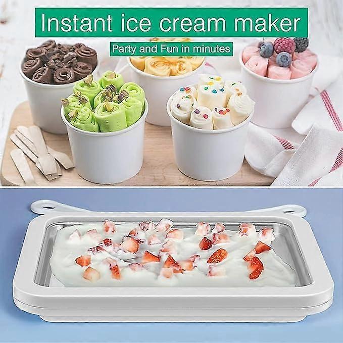 The tray for making ice cream rolls (with 2 cloths), plates for making ...