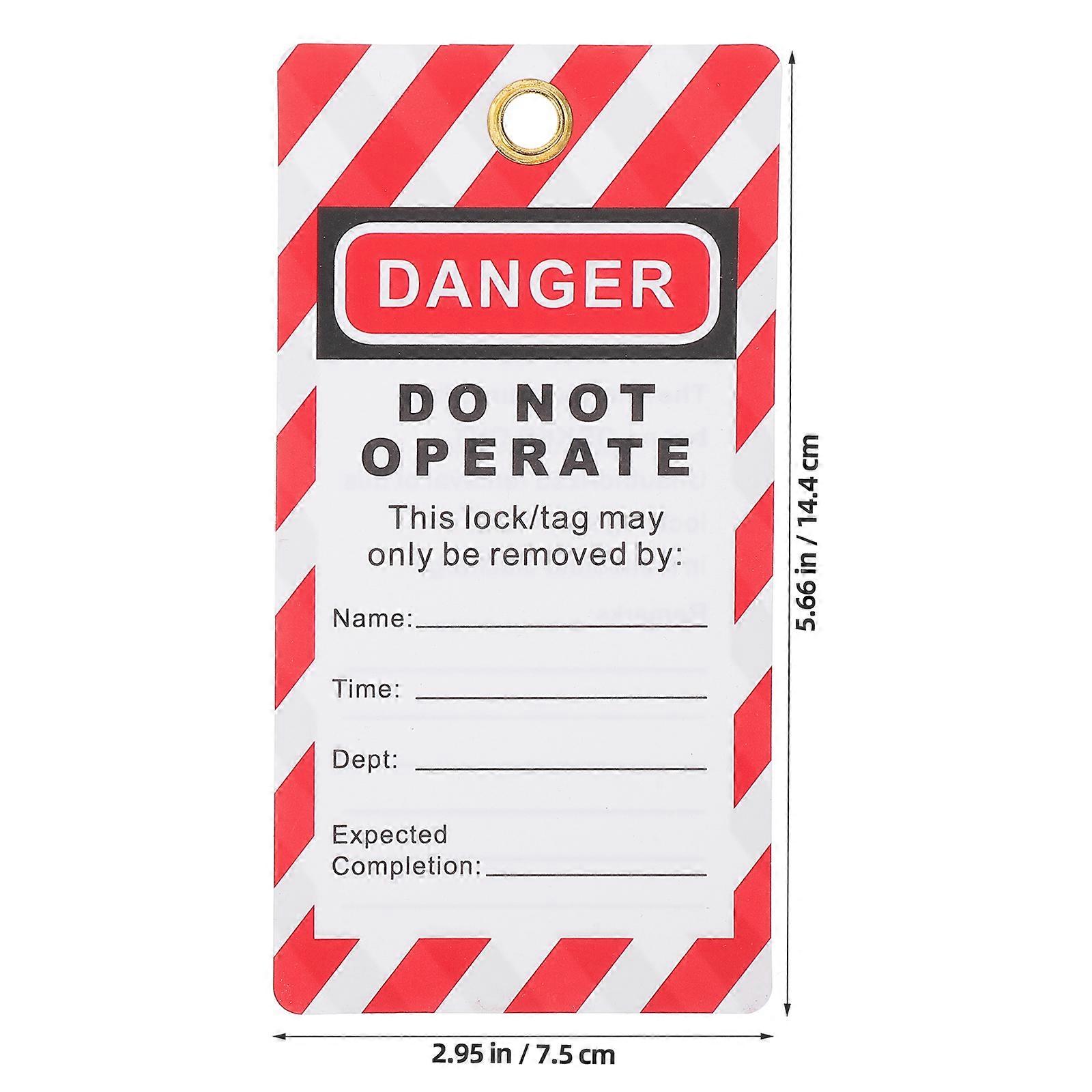 10pcs Lockout Tags Danger Do Not Operate Warning Tags Lockout Tagout ...