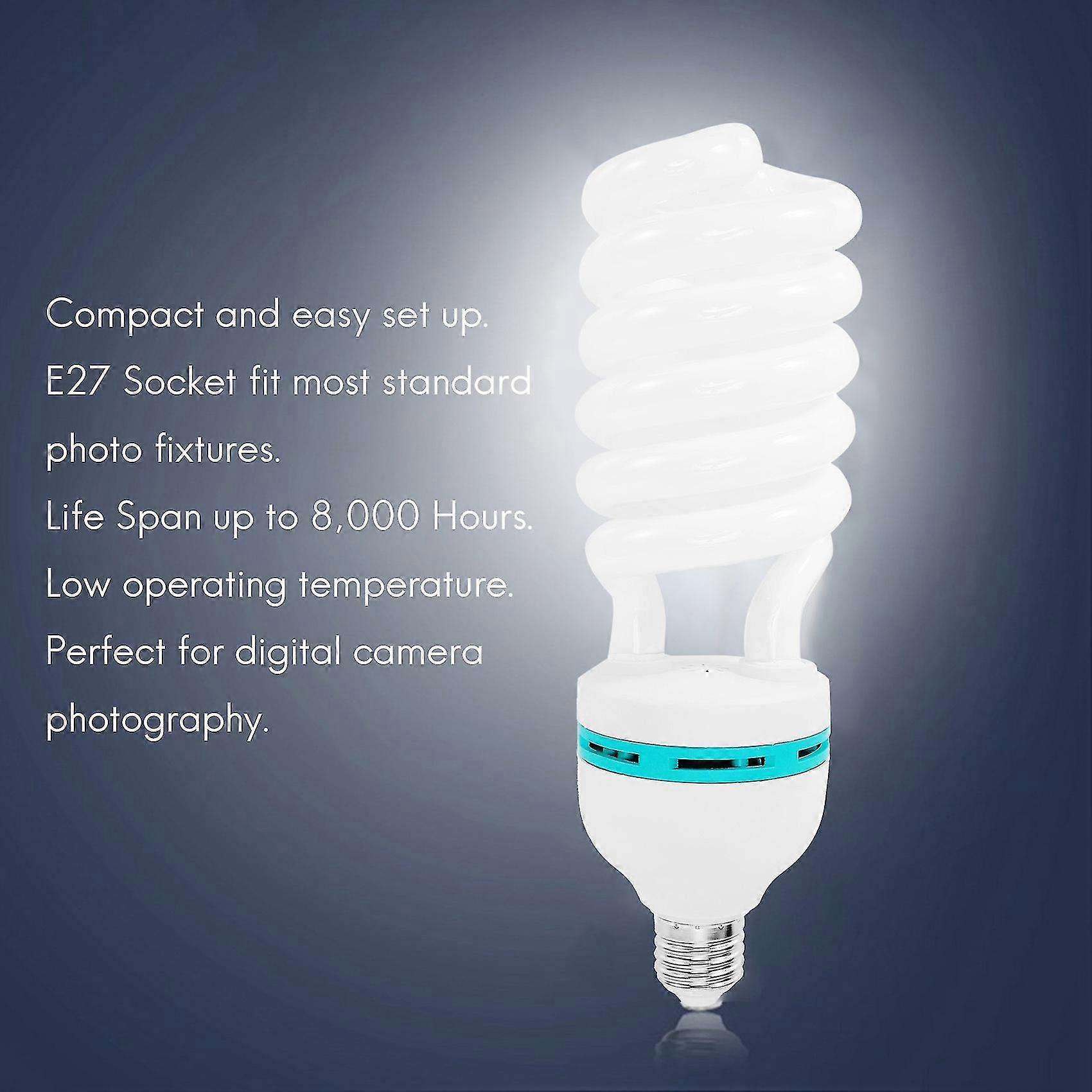 E27 220v 5500k 135w Photo Studio Bulb Video Light Photography Daylight ...