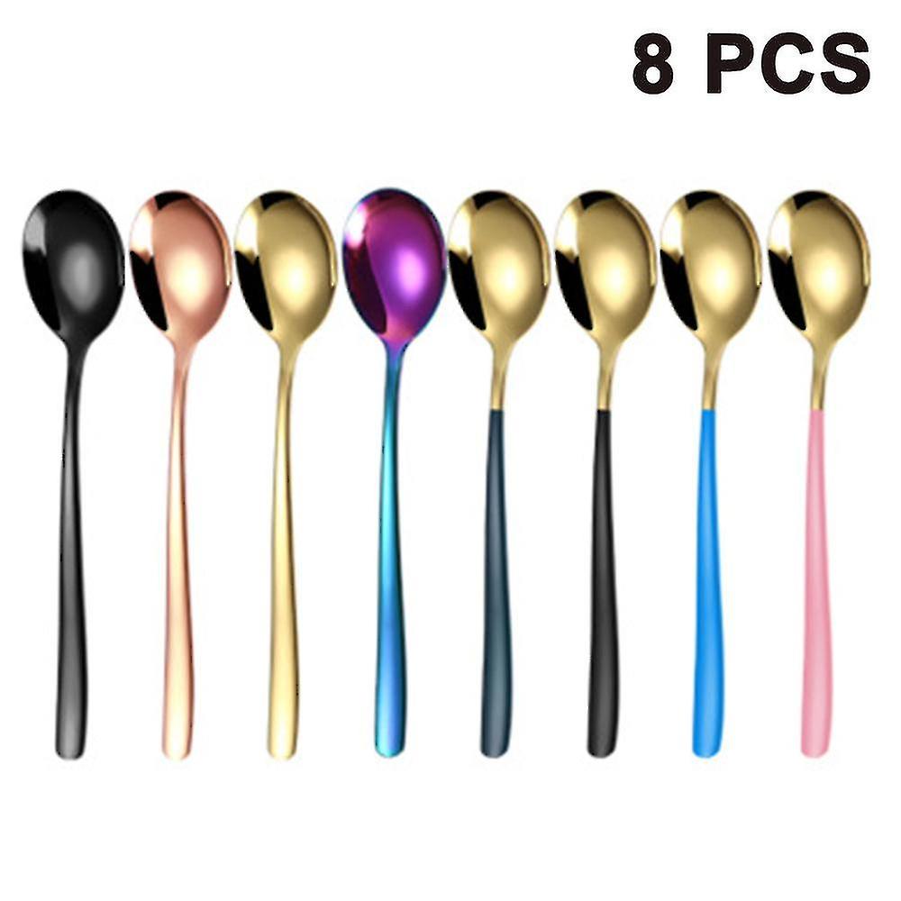 8-piece Dessert Spoons Set - Stainless Steel Dinner Spoons | Fruugo UK