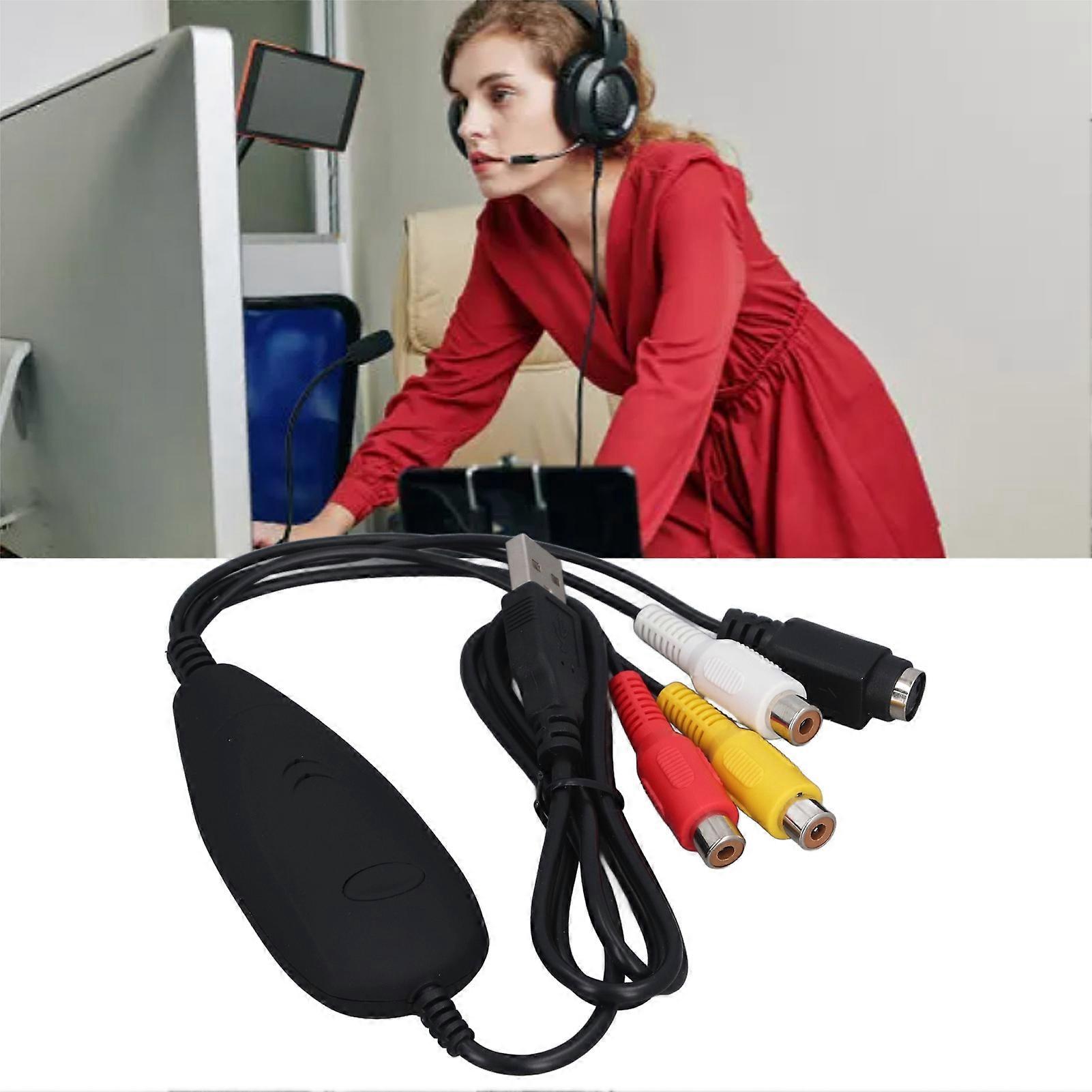 VHS DVD Maker Video Capture Card Professional Plug and Play USB 2.0 ...