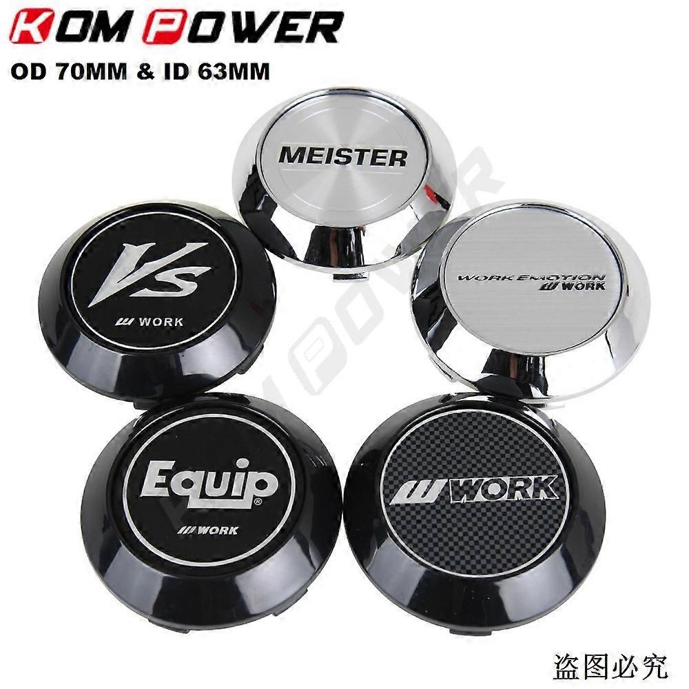 4pcs Od 70mm / Id 63mm Sport Rim Cover Cap Work Emotion Equip Meister ...