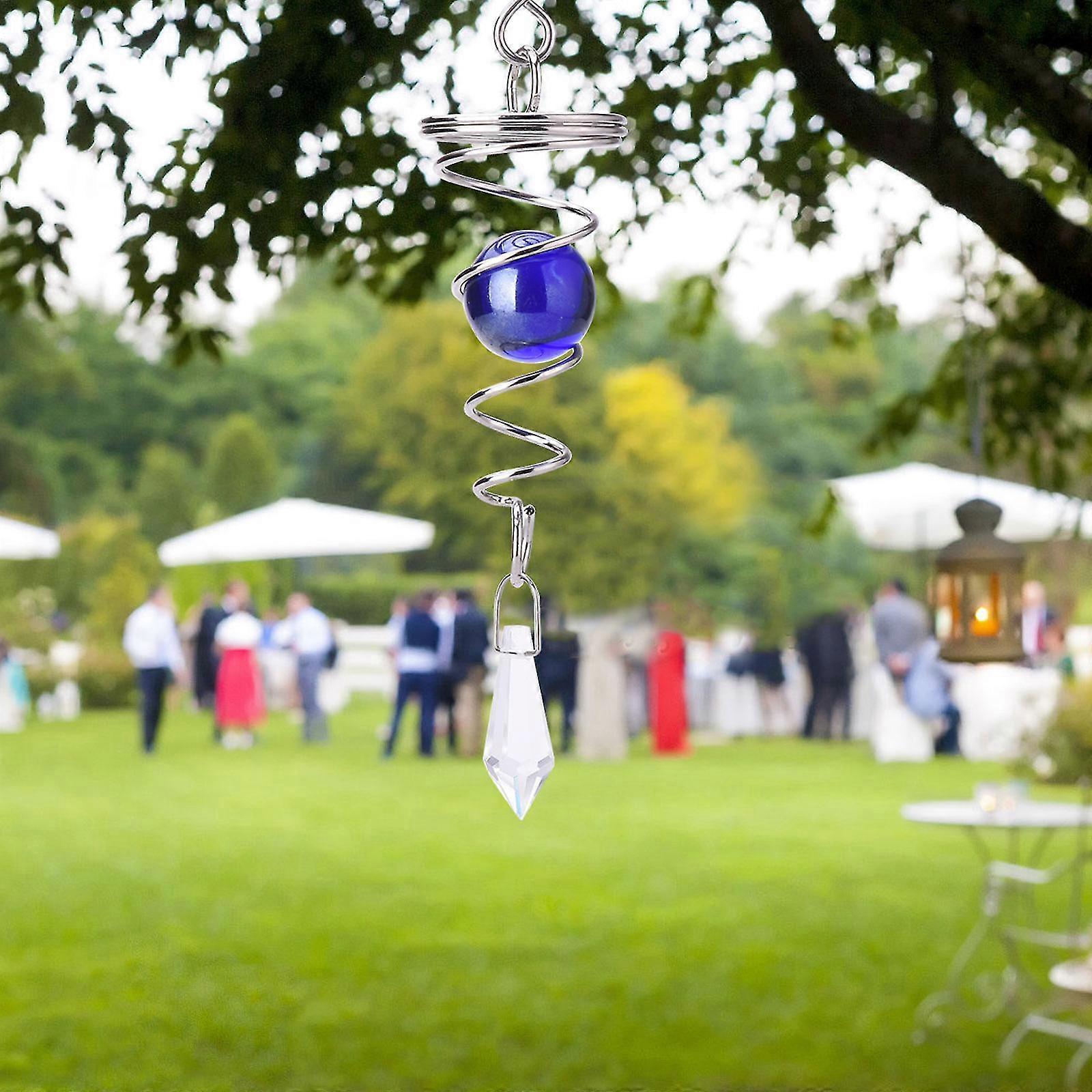 Nordic Style Stainless Steel Wind Chime With Gazing Ball, Rotating ...