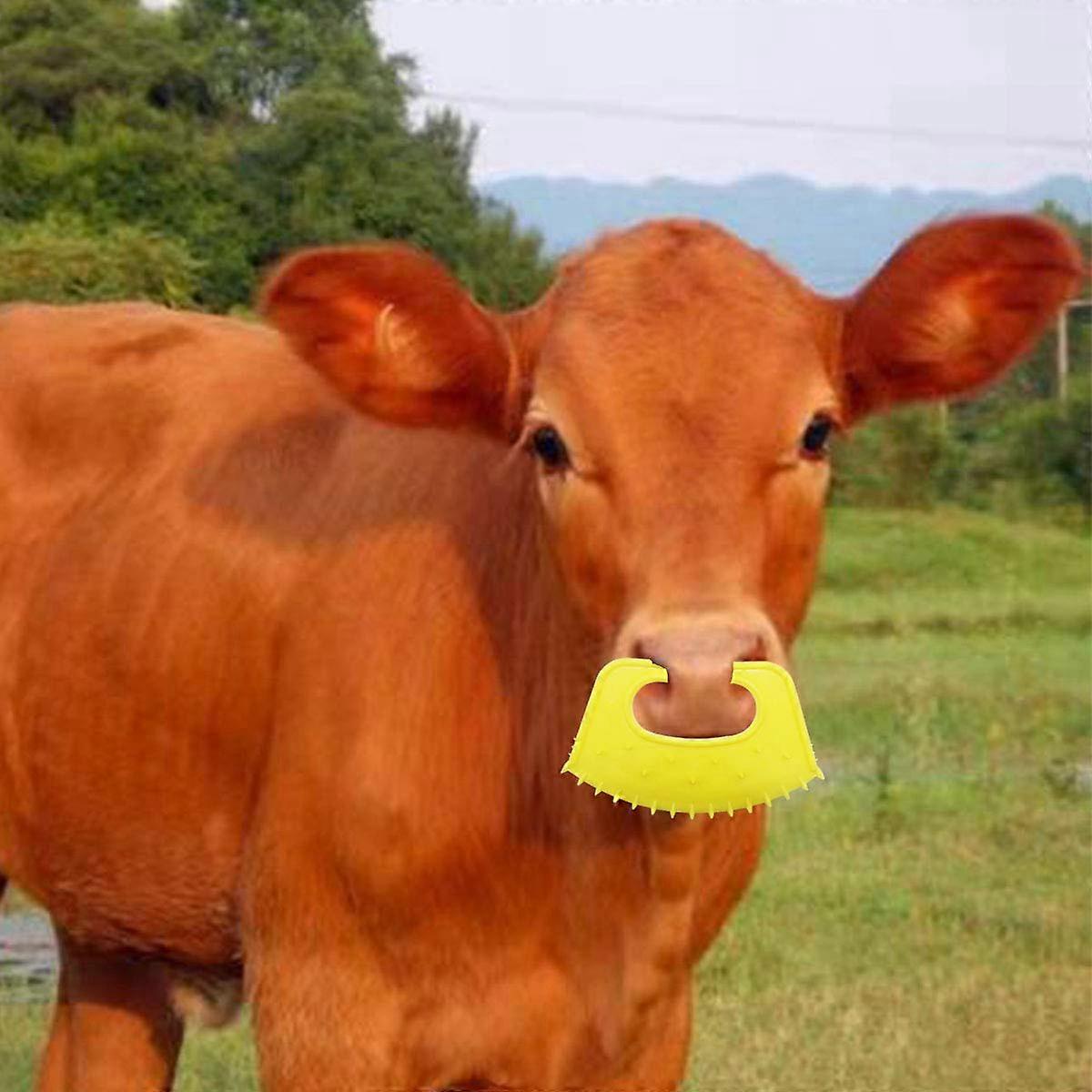 10PCS Calf Weaner Cattle Cow Weaning Tool Farm Livestock Bovine Nose ...