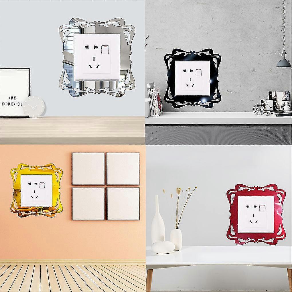 Home Switch Acrylic Cover Square Switch Wall Light Socket Panel | Fruugo UK