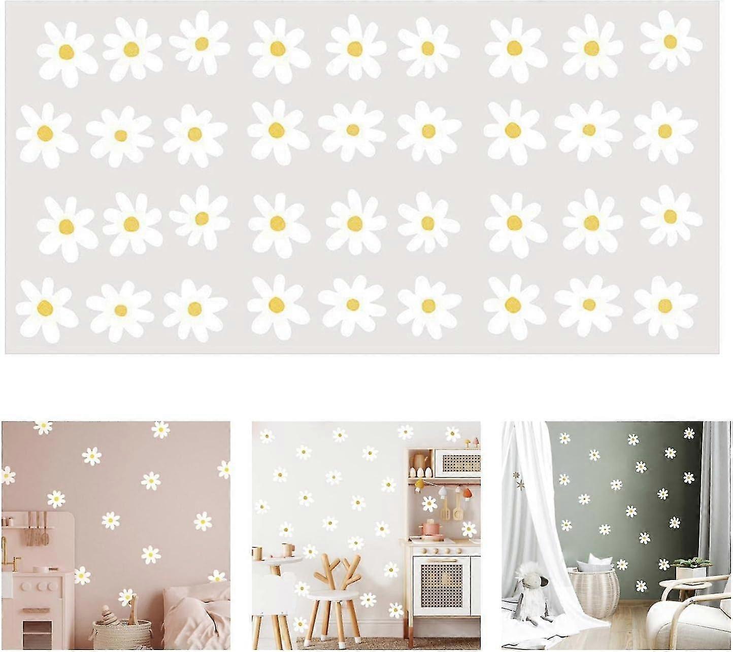 Daisy Wall Decal, Flower Decals, White Daisy Decals, Floral Decals ...