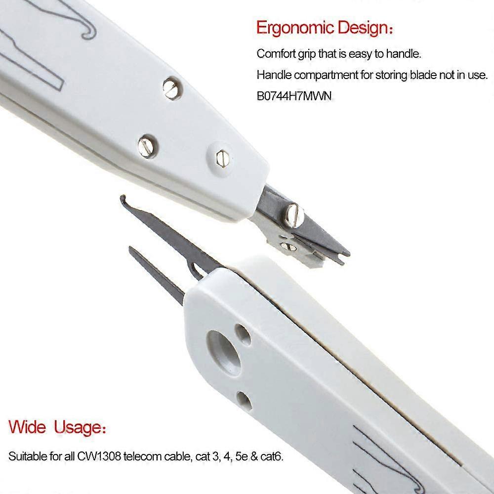 Professional Punch Down Tool RJ45 RJ11 Cat5E Cat6 Network Phone Cable ...