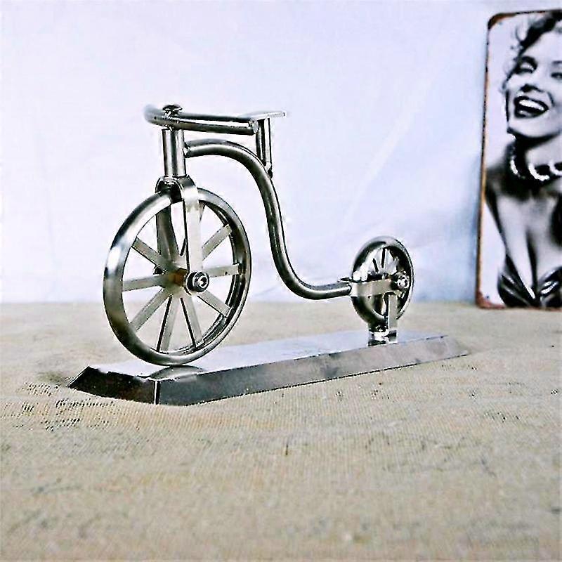 Vintage Bicycle Model Stainless Steel Movable Bike Model Diecast Old ...