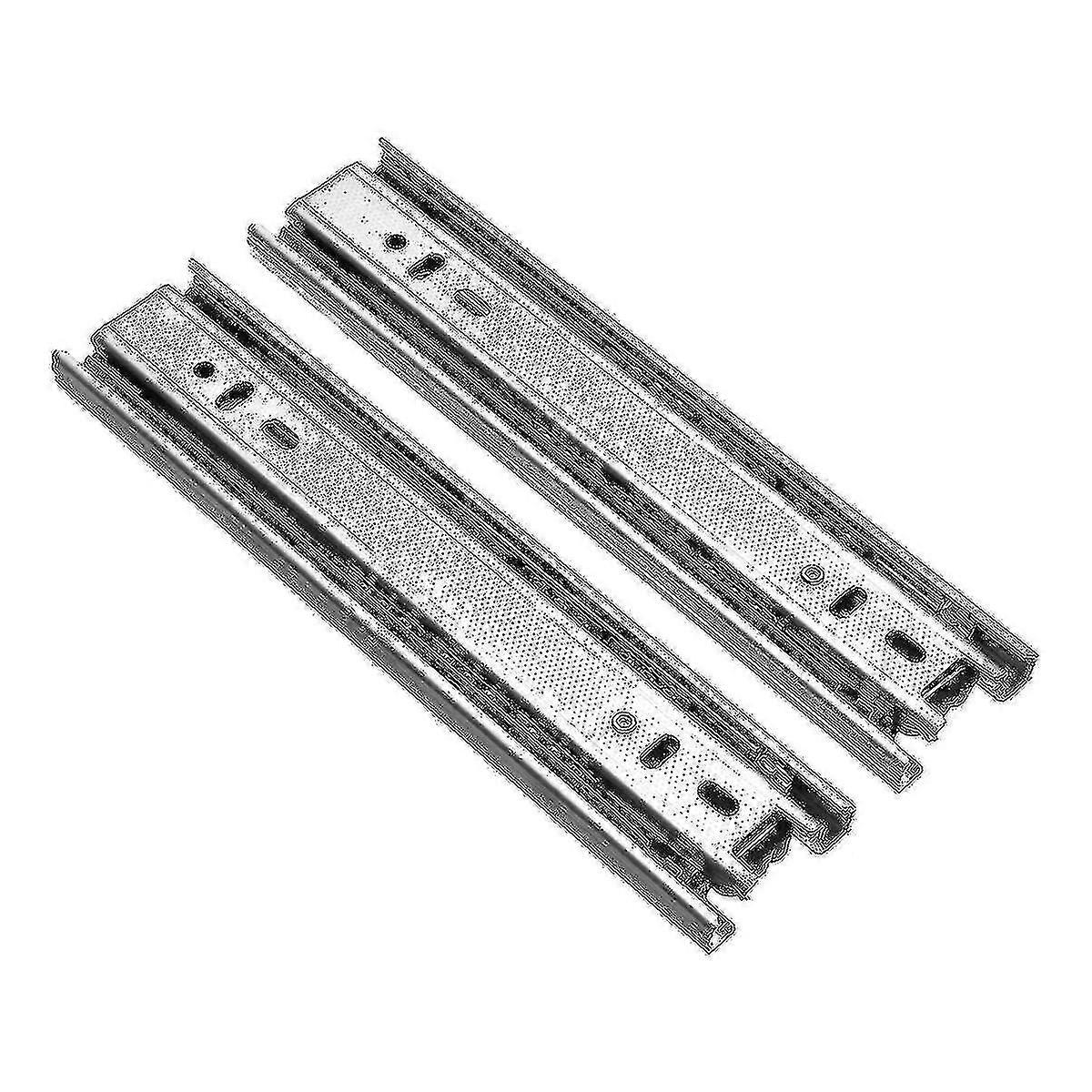 2pcs 20cm Drawer Slider Runner Close Slides Ball Bearing Rail Cabinet ...