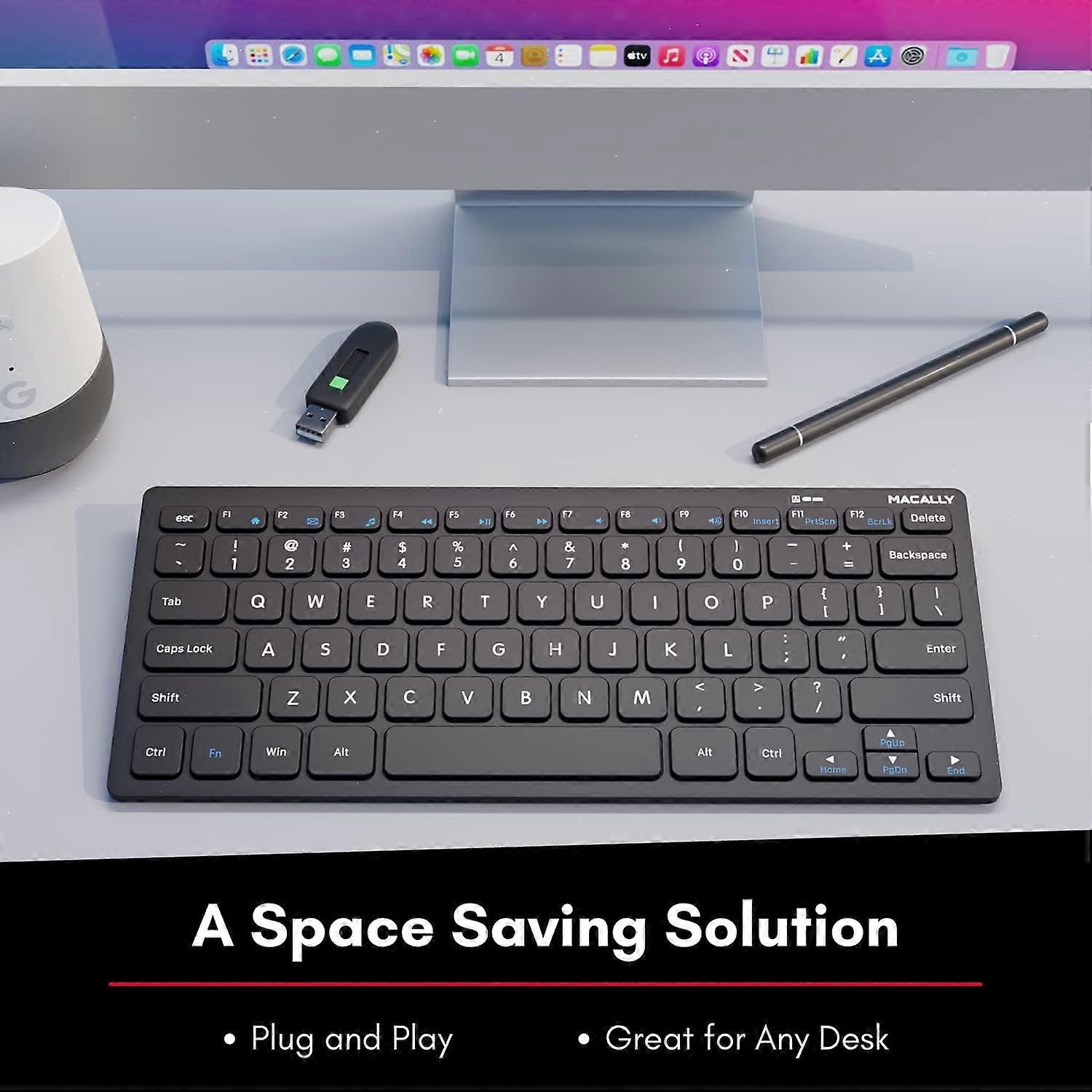 Small Wireless Keyboard - Ergonomic and Compact Computer Keyboard ...