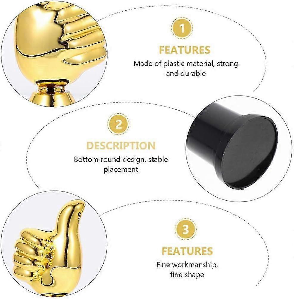 Thumbs Up Trophy Finger Gesture Trophy Cup, Gold Award Desk Statues ...