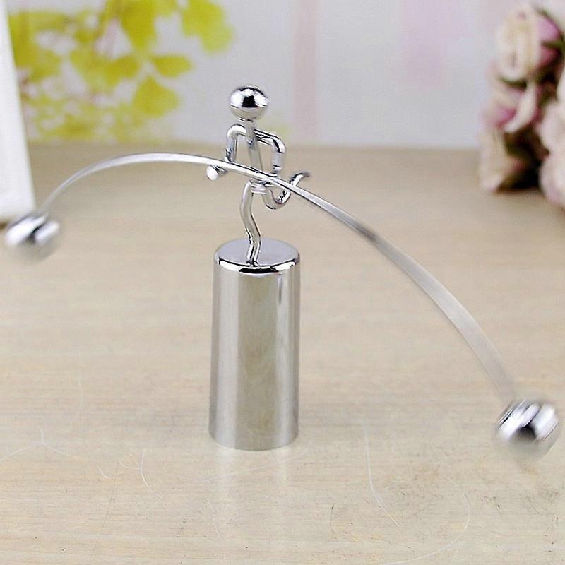 Mini Balance Pendulum Metal Weightlifting Iron Man Cradle Tumbler Toy ...
