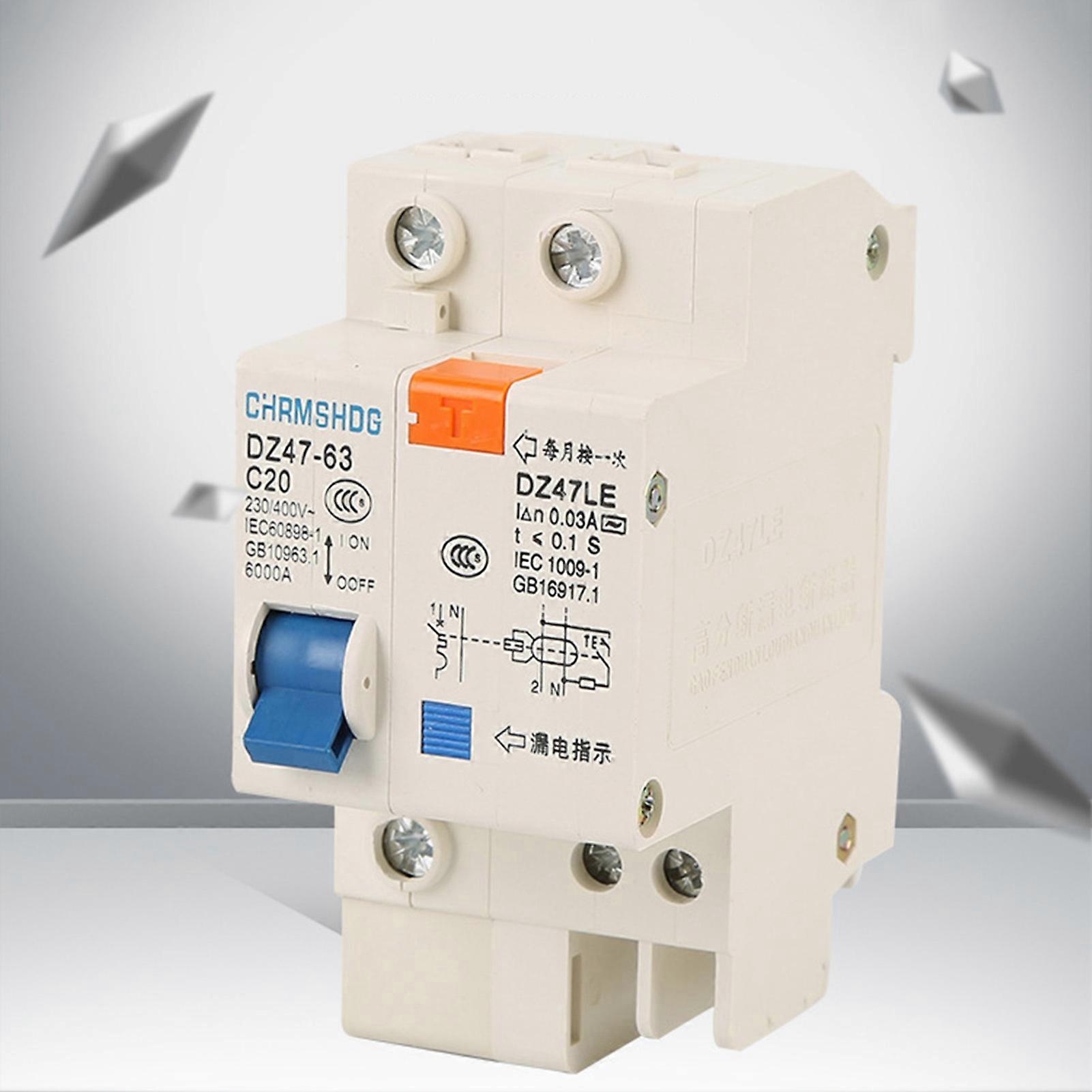 DZ47LE-63-1P 10/16/20/32/40/63A Circuit Breaker Household Leakage Protector | Fruugo UK