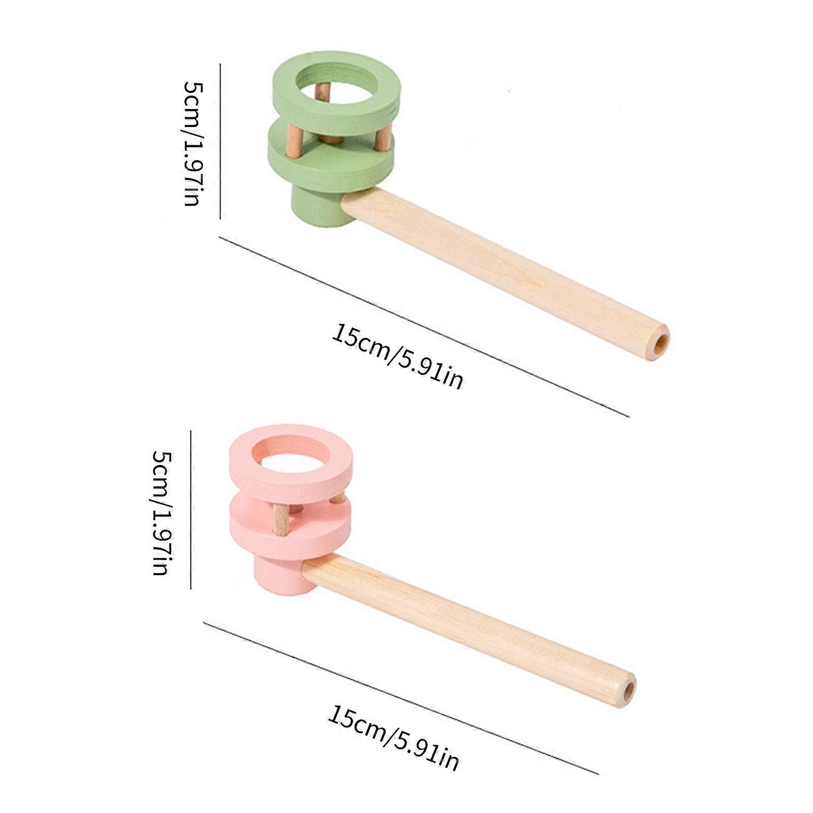 1set Kids Gift Magic Suspension Pipe Blowing Ball Wood Floating Blow ...