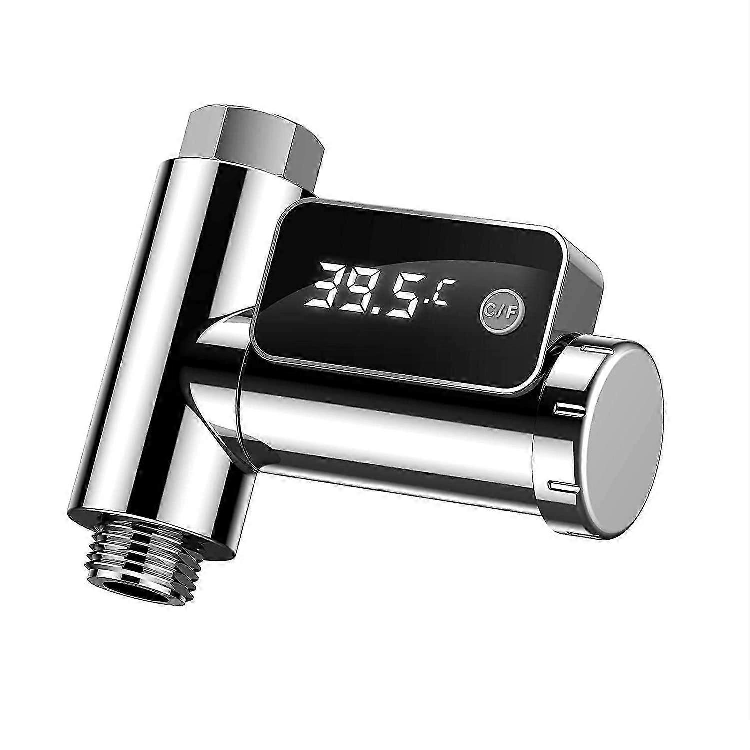 Digital Shower Thermometer, LED Display Water Temperature Monitor & 360 ...