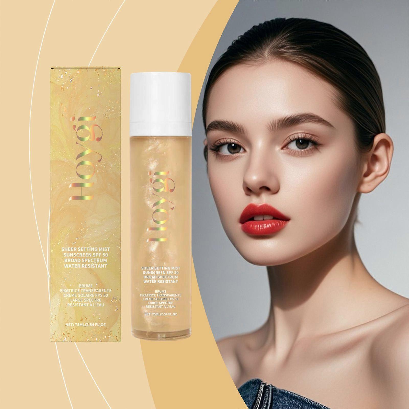 Sheer Setting Mist Sunscreen SPF 50, Broad Spectrum Shimmering Body Oil ...