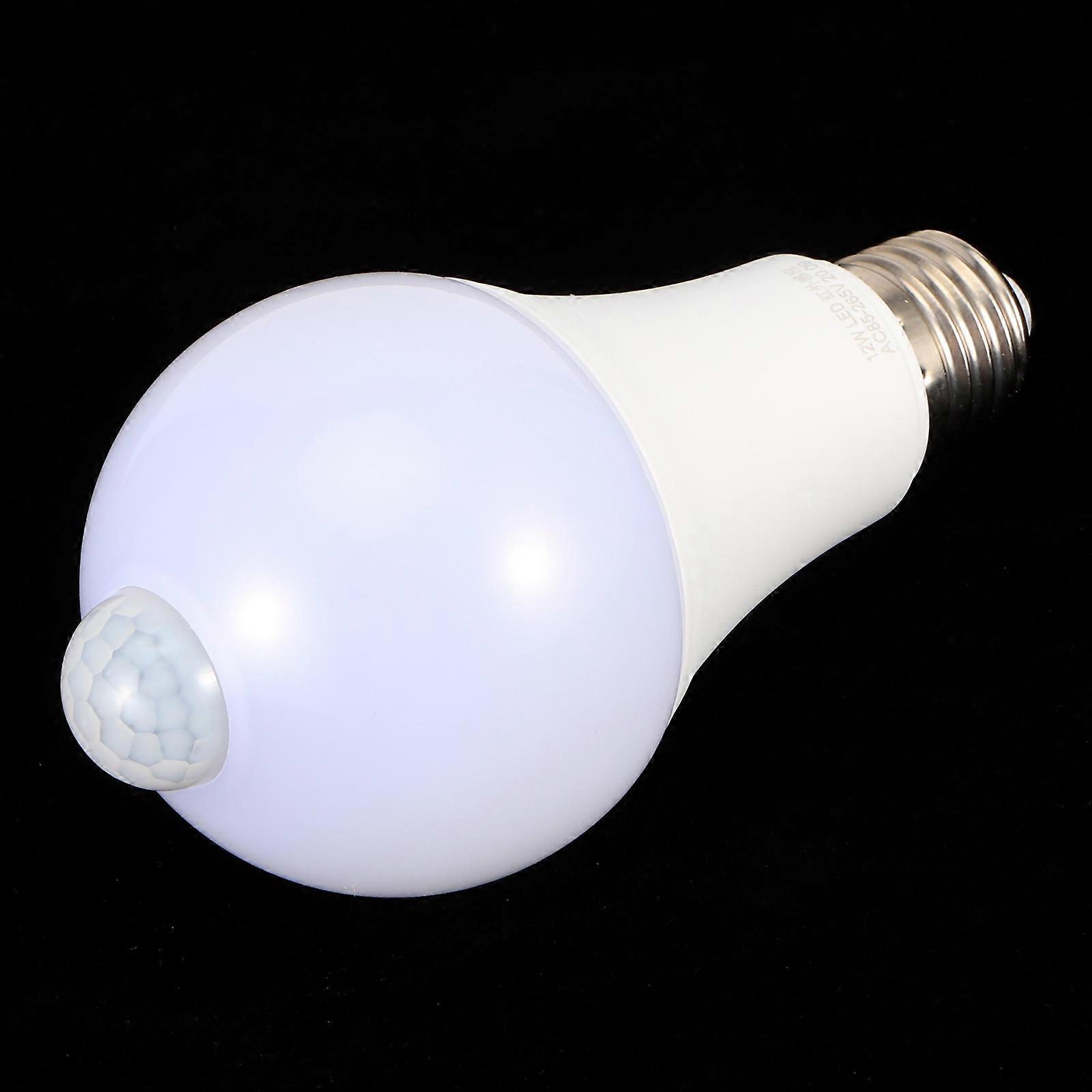 12W LED Infrared Motion Sensor Light Bulb E27 Warm White Energy ...