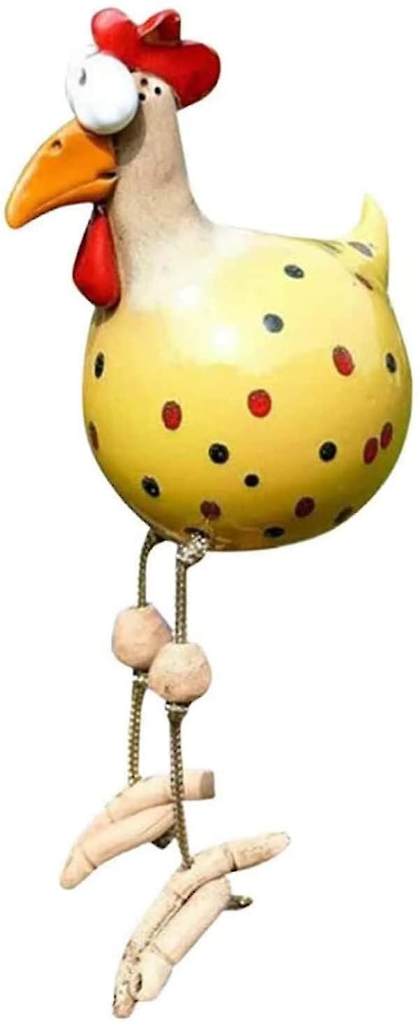 Decorative Hen Decorative Statues Garden, Funny Resin Chicken Garden ...