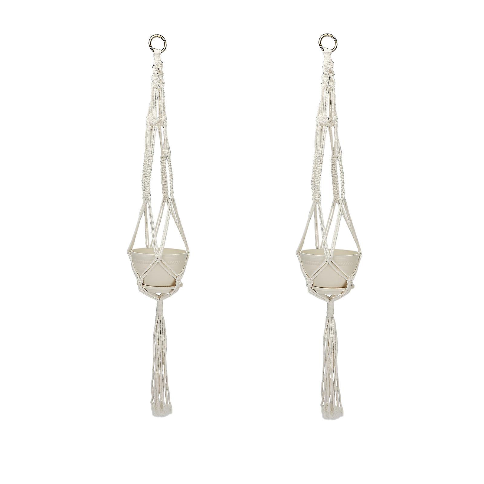 Pot Pot Hanging Plant Hanger With Pot Houseplant Hanging Pot Handmade ...