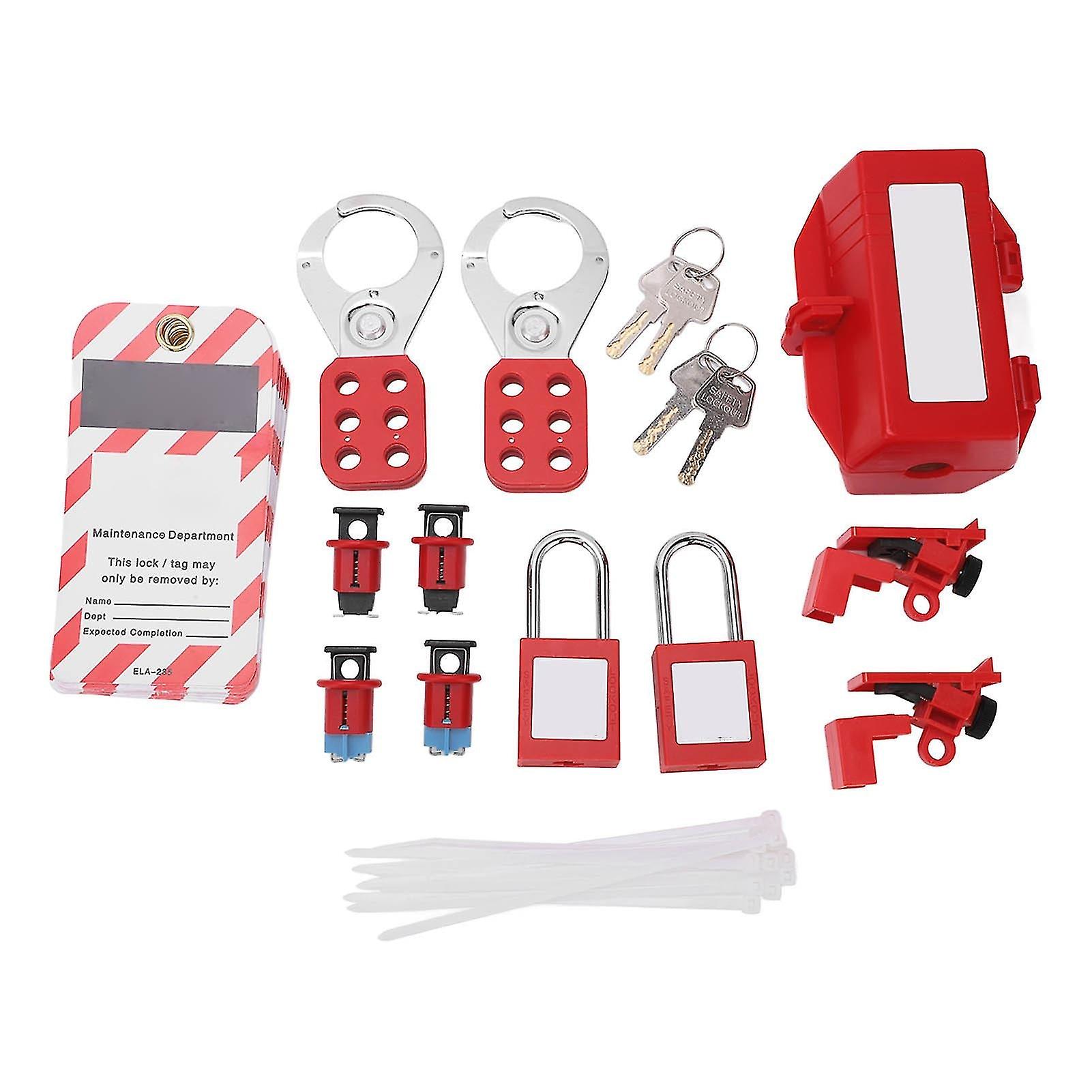 Elektrische stroomonderbreker lockout tagout kit safty hangslot loto ...
