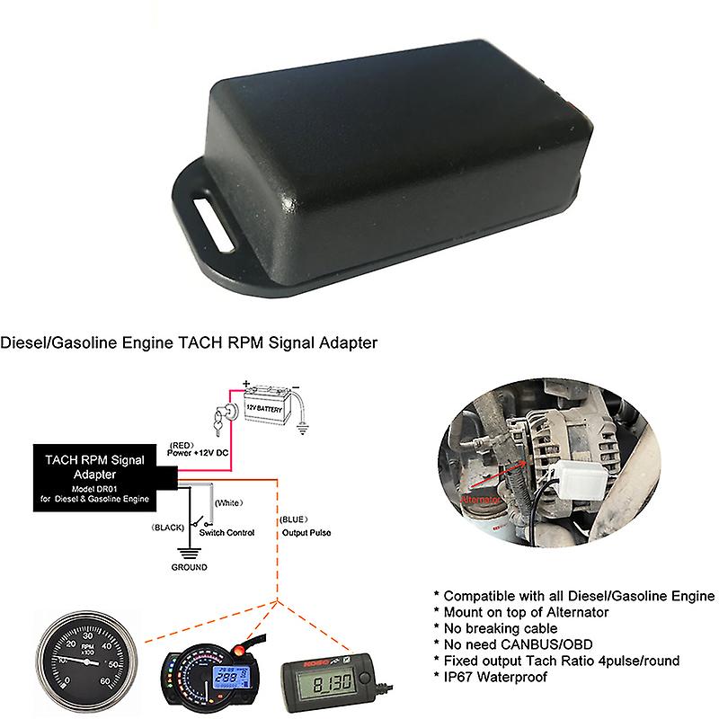 New Gasoline Engine Rpm Tacho Sensor And Speedometer Motorcycle Max ...